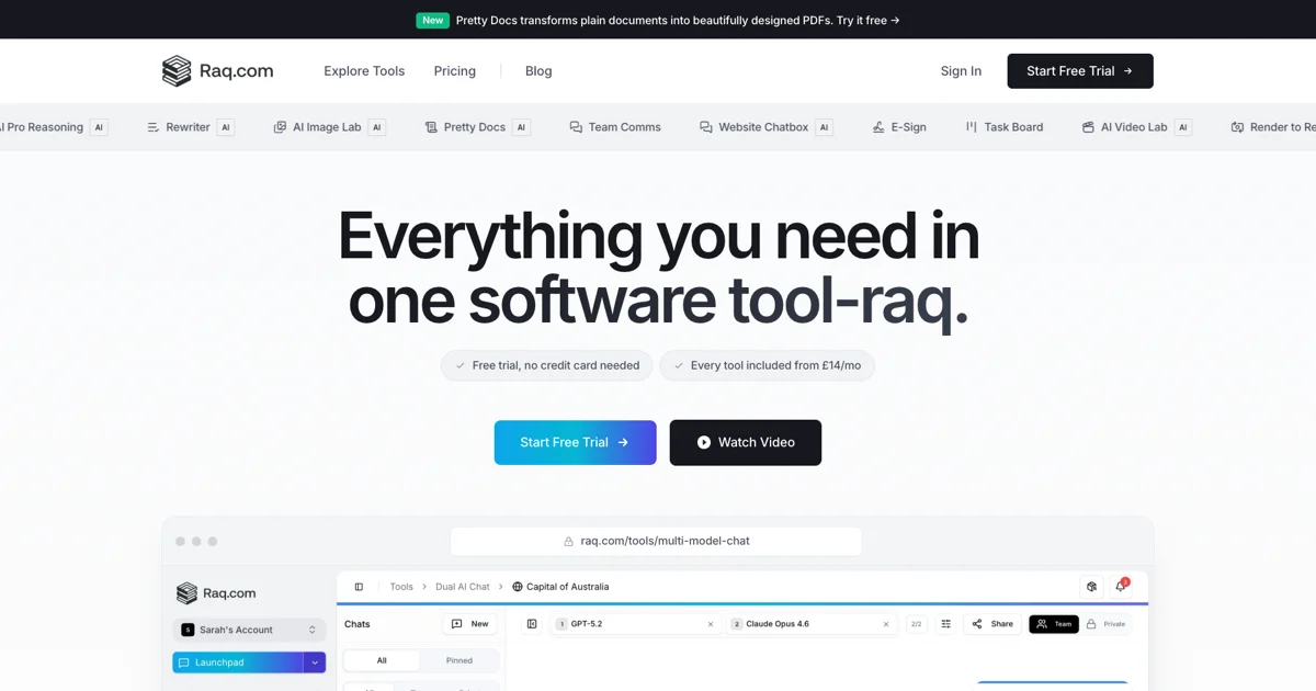 Raq.com - AI-Powered Tools for Business
